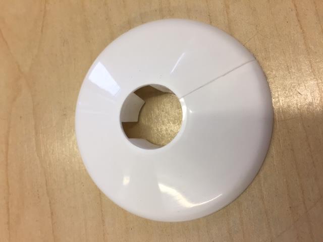 Radiator Pipe Covers White SnapFit 2 Pack 200mm Long 15mm Pipe Central ...