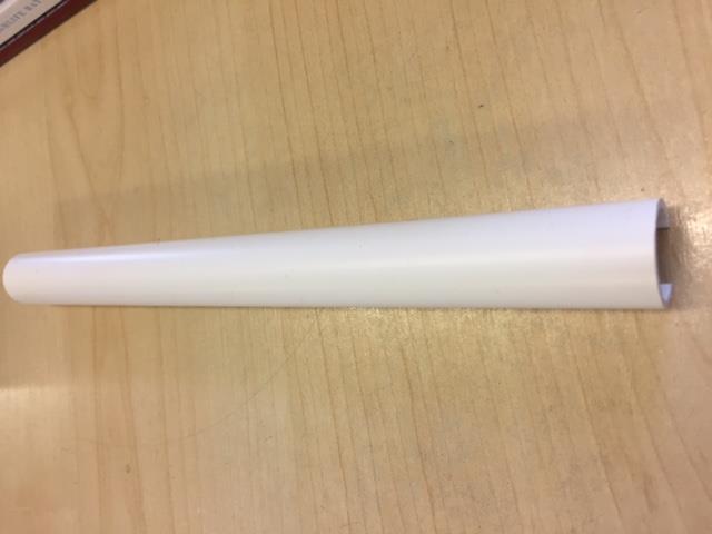 Radiator Pipe Covers White SnapFit 2 Pack 200mm Long 15mm Pipe Central ...